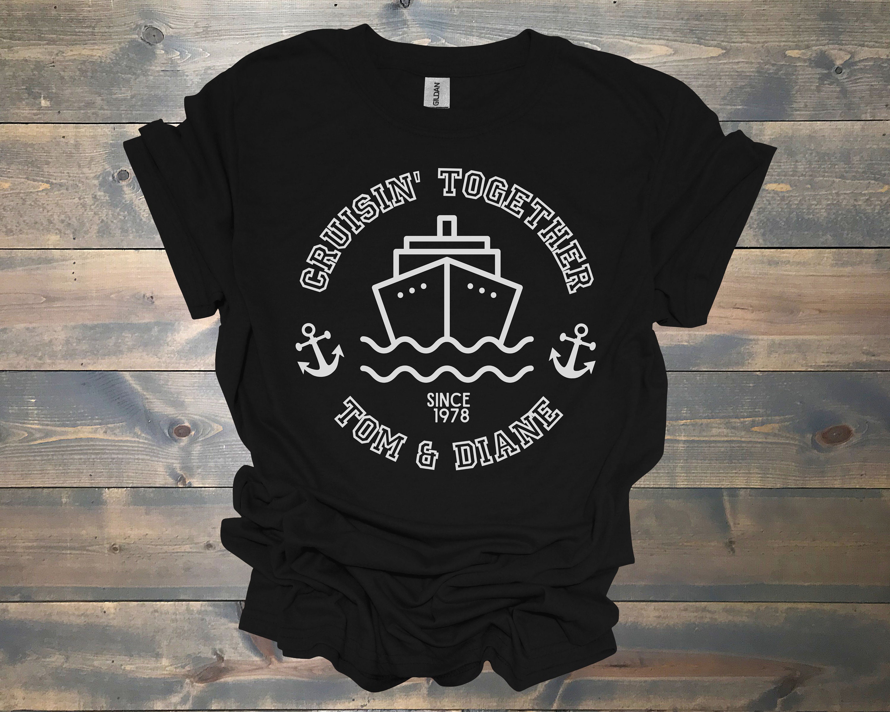 Personalized Couples Cruise Trip Shirts, Cruising Together Since ...