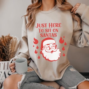 Dirty Christmas Sweater, Naughty Santa Funny Christmas Sweater, Ugly ...