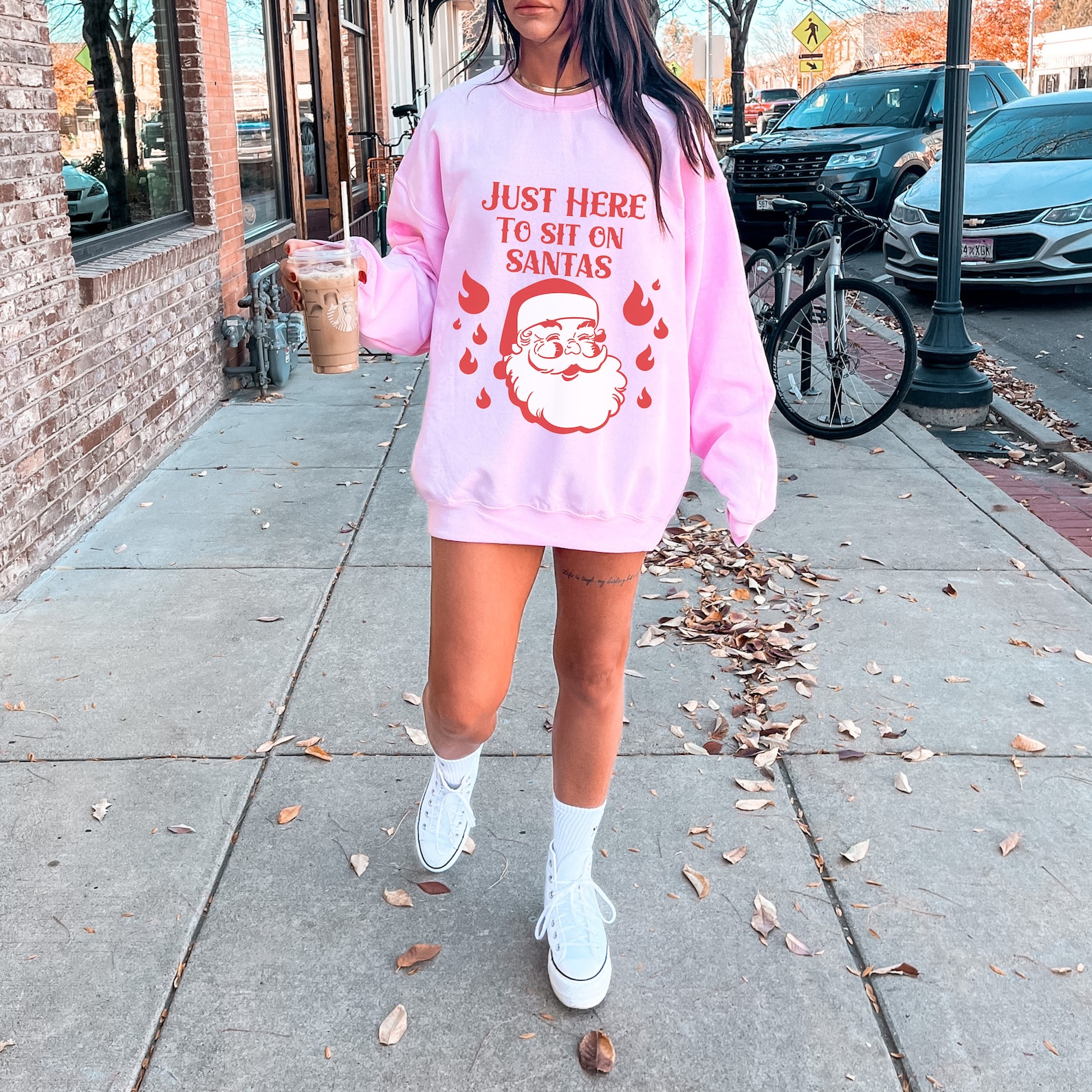 Dirty Christmas Sweater, Naughty Santa Funny Christmas Sweater, Ugly ...