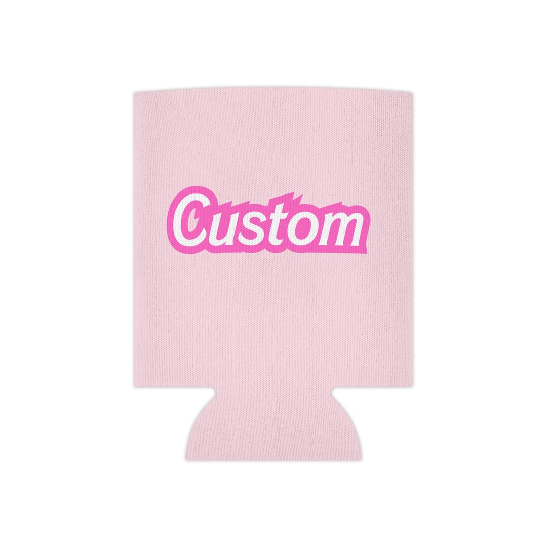 Barb Doll Theme Party Favor, Bachelorette Favors, Pink Can Cooler ...