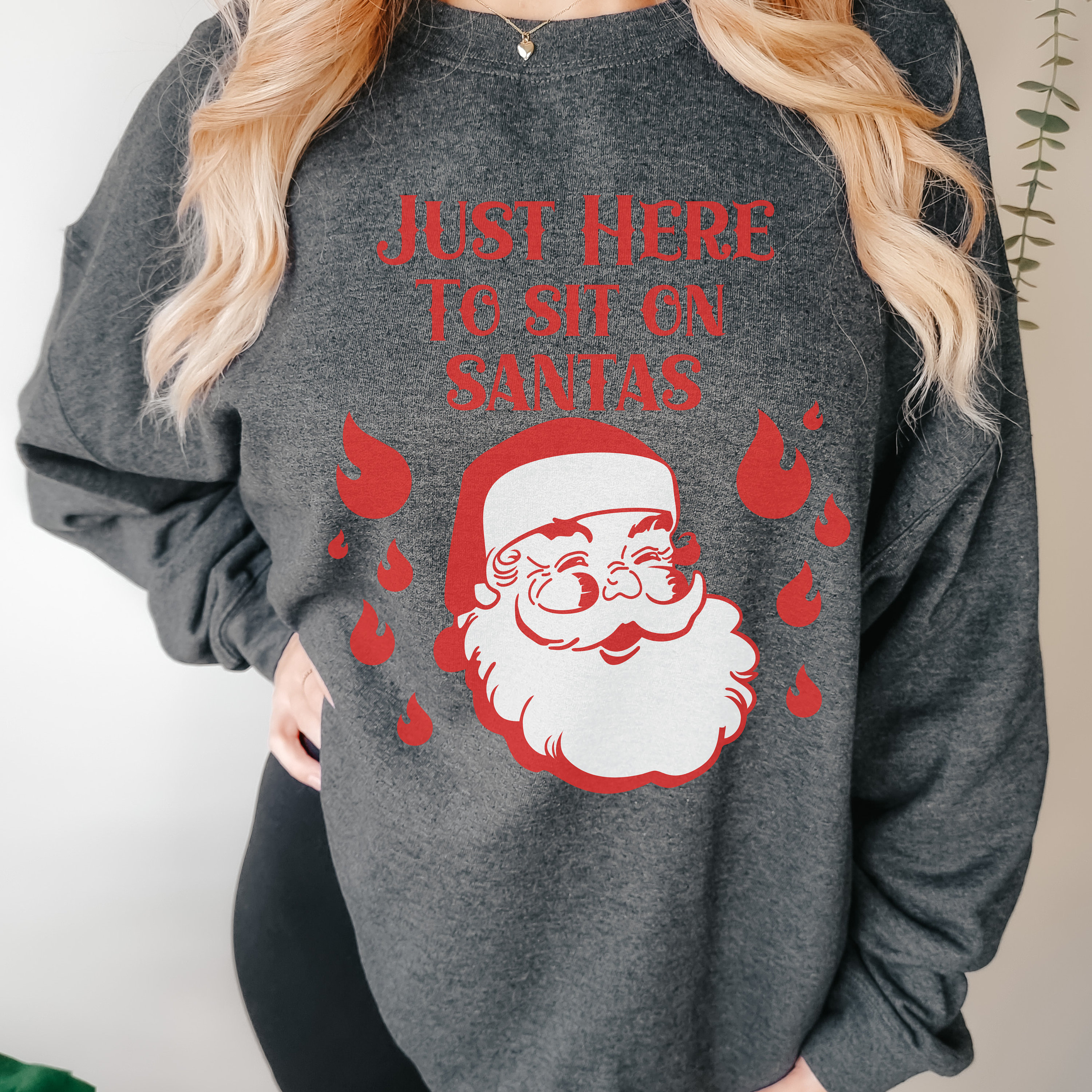 Dirty Christmas Sweater, Naughty Santa Funny Christmas Sweater, Ugly ...
