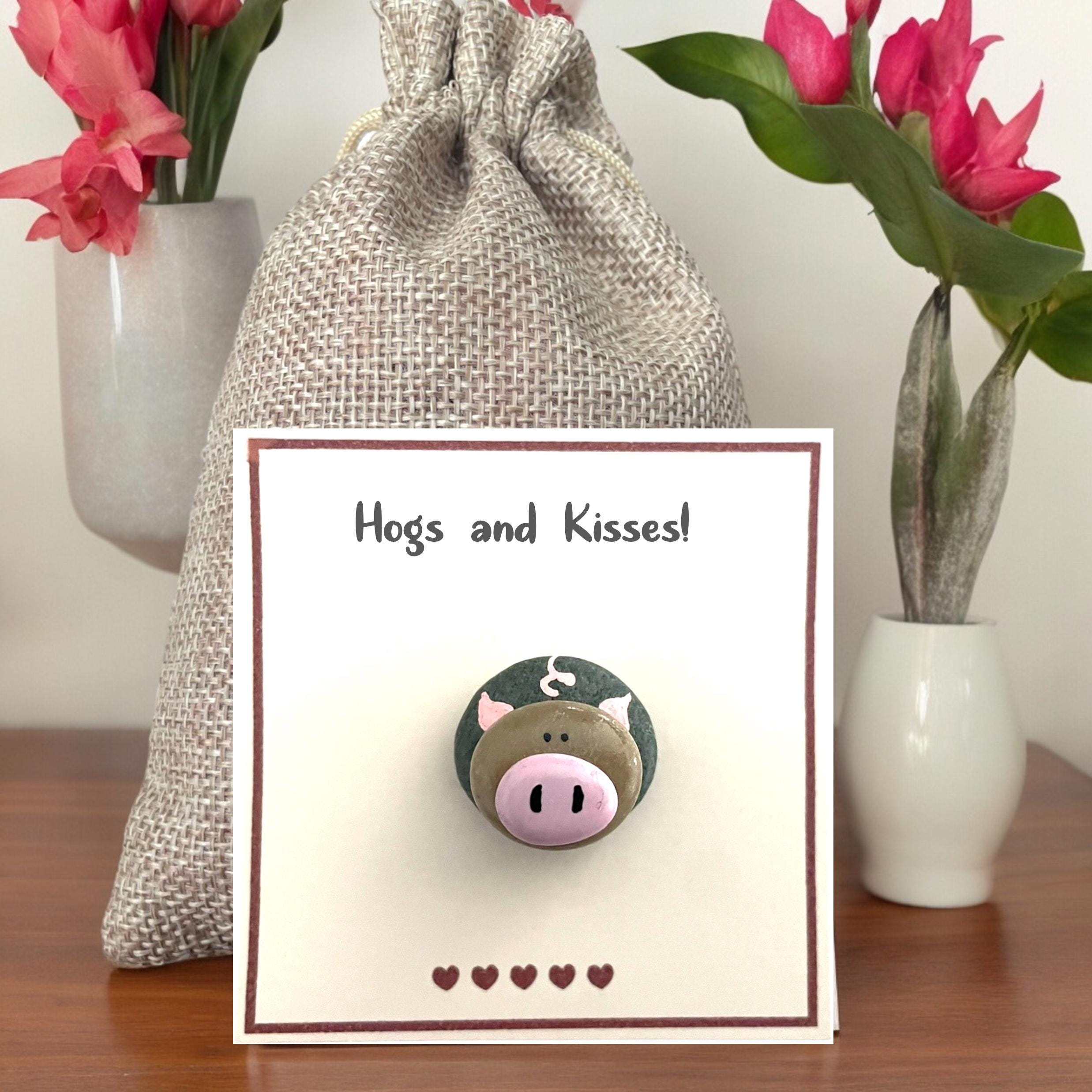 Pig Magnets, Hand Painted Rocks Animals, Piggy Gift, Farmcore Pig ...