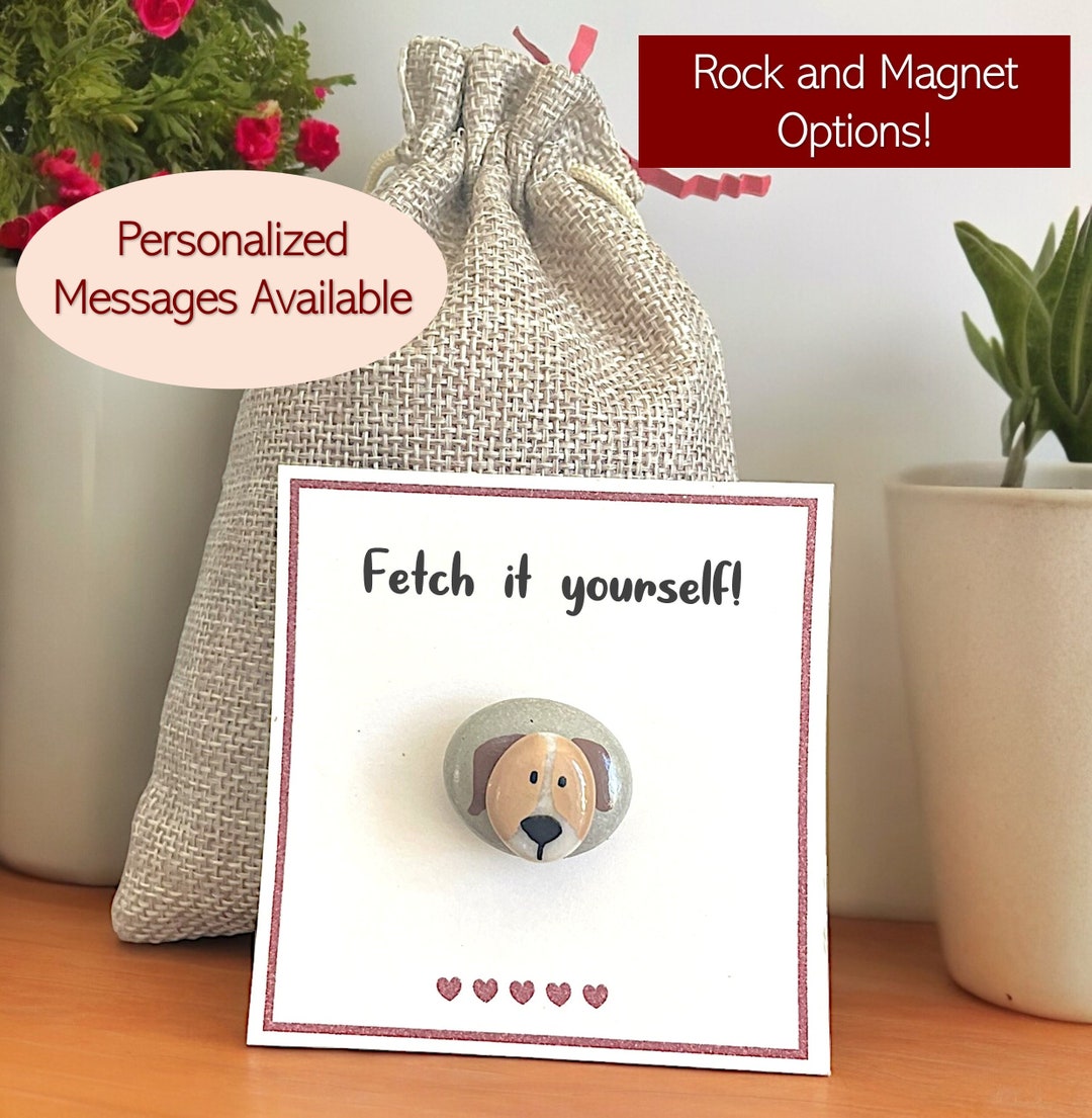 Hand-painted Beagle Rock Magnet: Dog Lover Gift - Etsy