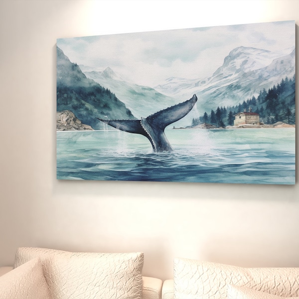 Whale Canvas Art - Etsy