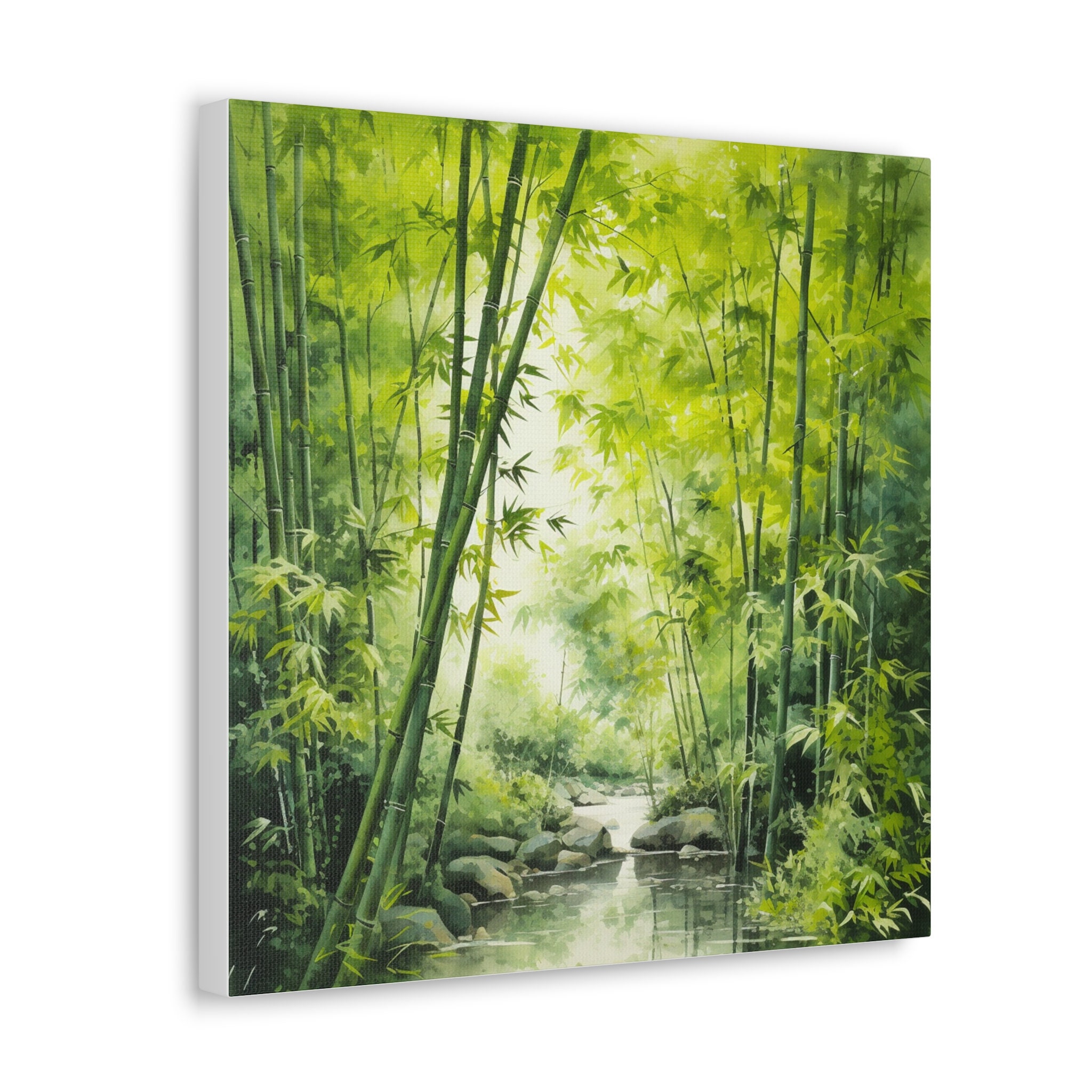 Bamboo Forest Canvas Forest Wall Art Bamboo Forest Wall - Etsy
