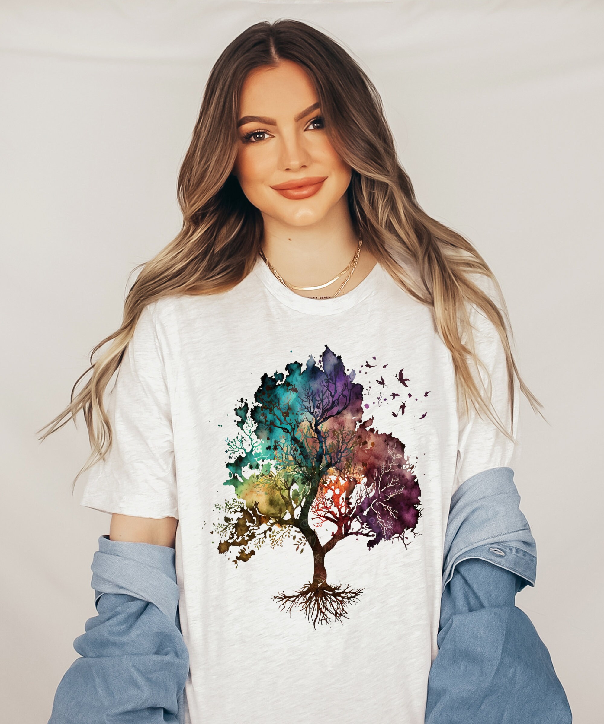 Watercolor Tree Shirt Tree of Life Shirt Tree Lover Tee - Etsy
