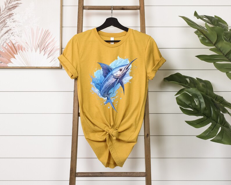 Swordfish Shirt Marlin Tee Deep Sea Top Fishing Gift - Etsy Canada