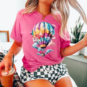 Watercolor Hot Air Balloon Shirt, Balloon Lover Shirt, Balloon Shirt ...