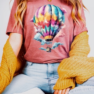 Watercolor Hot Air Balloon Shirt, Balloon Lover Shirt, Balloon Shirt ...