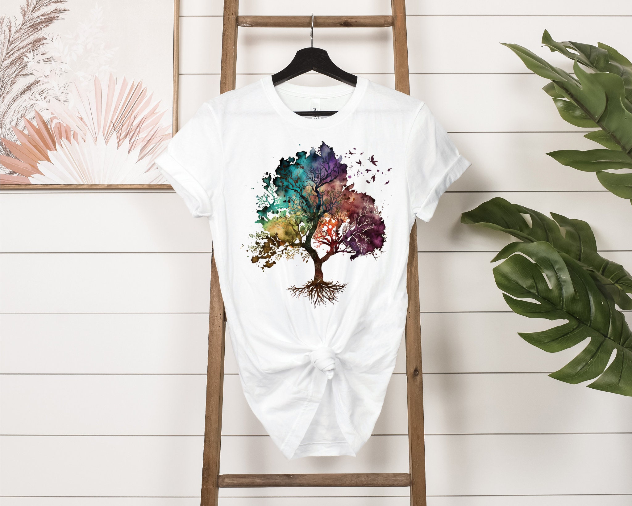 Watercolor Tree Shirt Tree of Life Shirt Tree Lover Tee - Etsy Canada