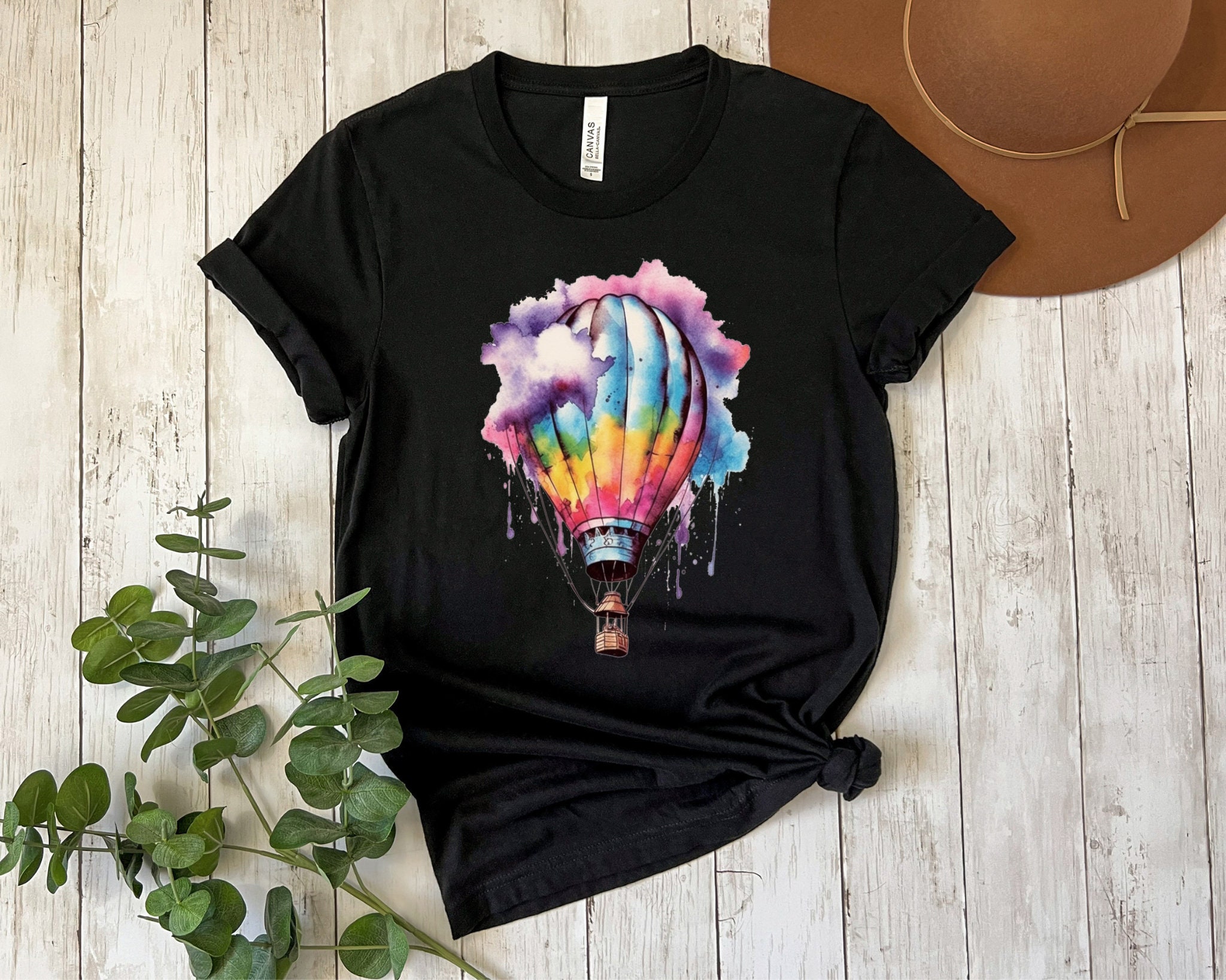 Watercolor Hot Air Balloon Shirt Balloon Lover Shirt Balloon - Etsy Canada