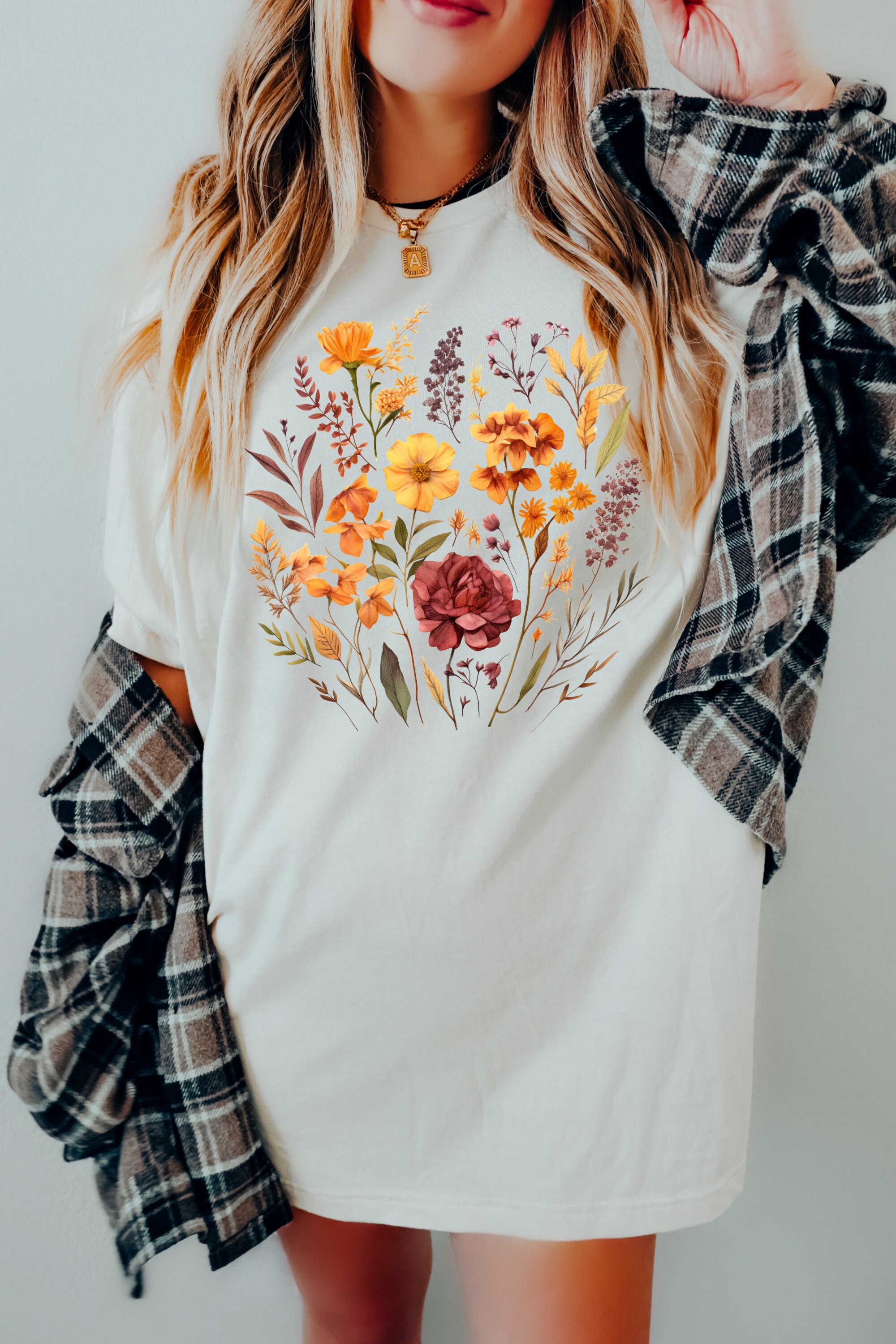 Vintage Cottagecore Shirt, Goblincore Shirt, Boho Wildflowers Shirt ...