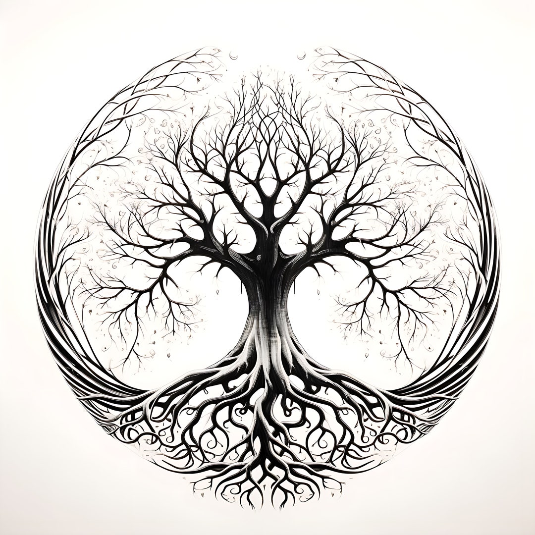 Tree of Life Art Fast Art Download Simple Modern Girlfriend Gift Ideas ...