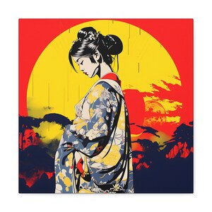 Moon Art Pop Art Moon Japanese Painting Contemporary Moon Art Japanese ...