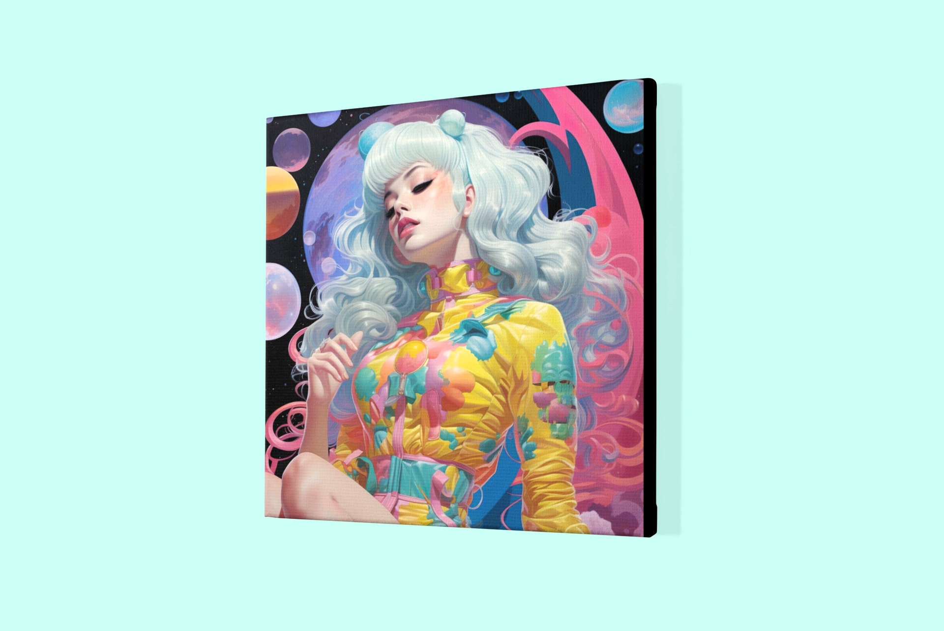 Moon Art 3D Pop Art Piece Moon Power Moon Energy Painting - Etsy