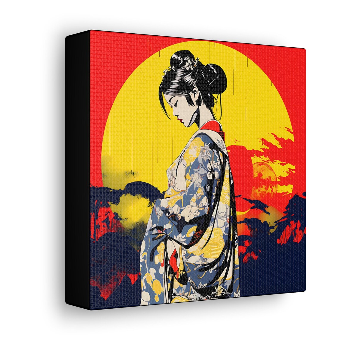 Moon Art Pop Art Moon Japanese Painting Contemporary Moon Art Japanese ...