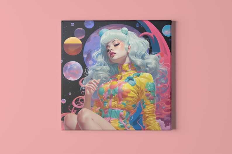 Moon Art 3D Pop Art Piece Moon Power Moon Energy Painting - Etsy