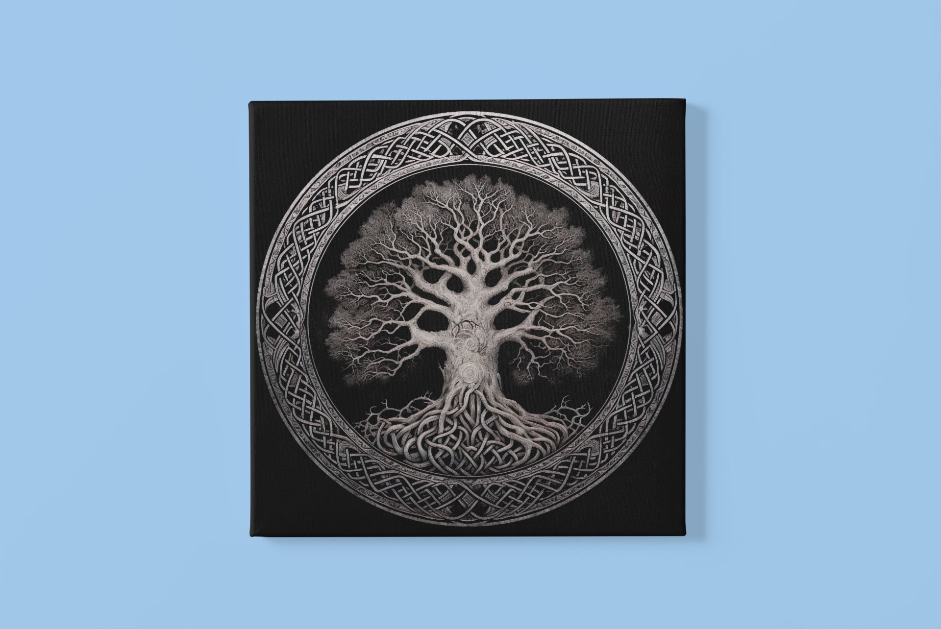Tree of Life Artwork Fast Digital Download Silver Art Unique Silver ...