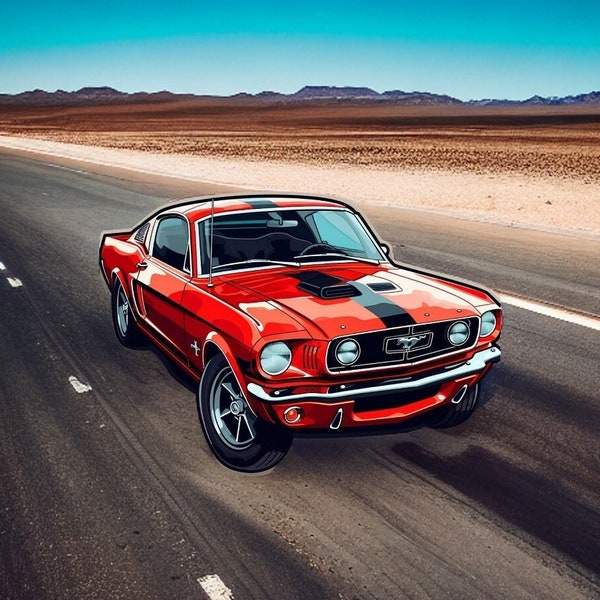Mustang Sticker - Etsy