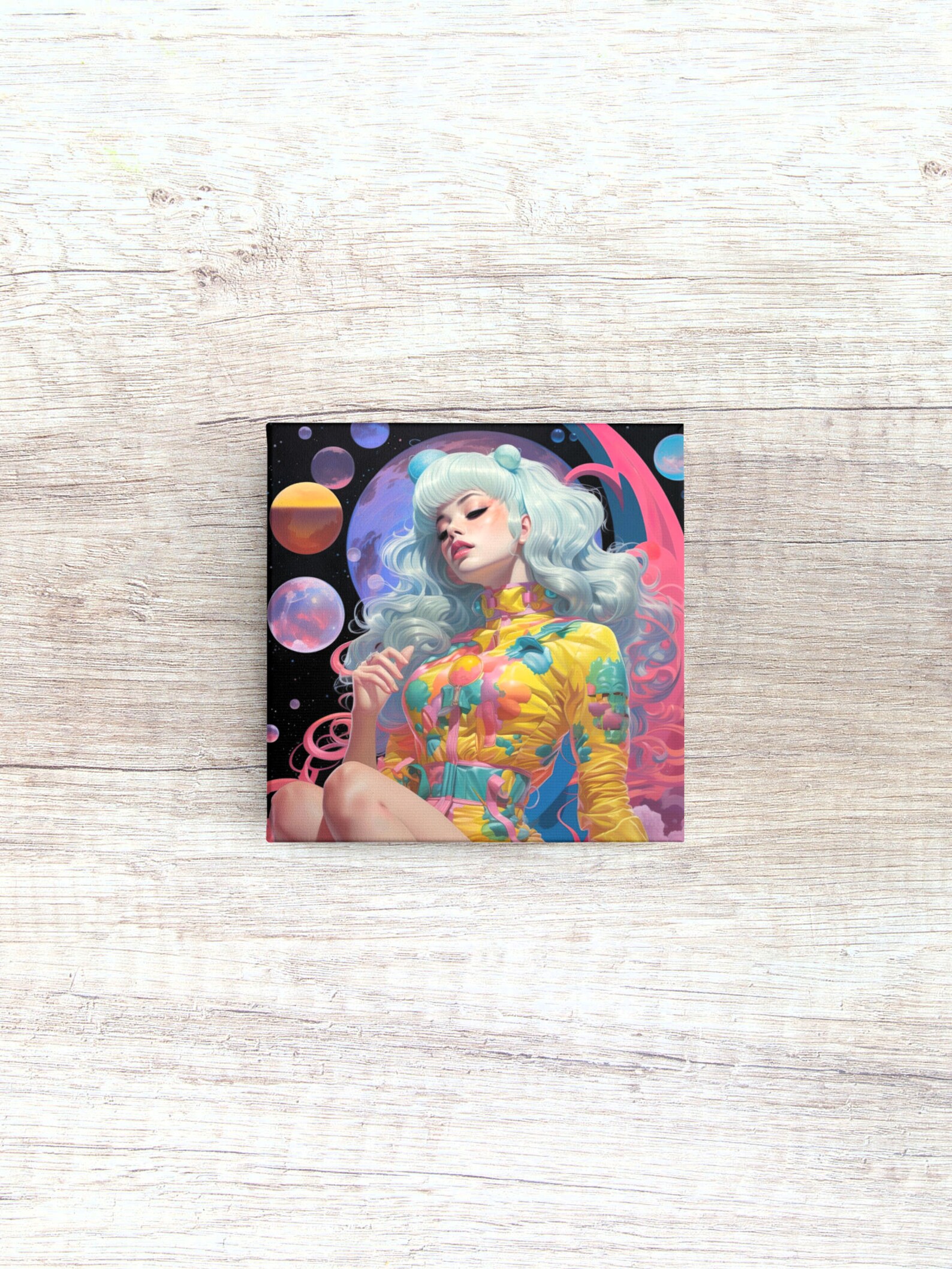 Moon Art 3D Pop Art Piece Moon Power Moon Energy Painting - Etsy