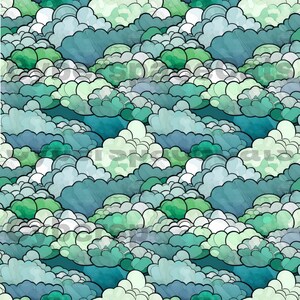 Digital Download, Repeatable Pattern, Stained Glass, Clouds- 002 - Etsy