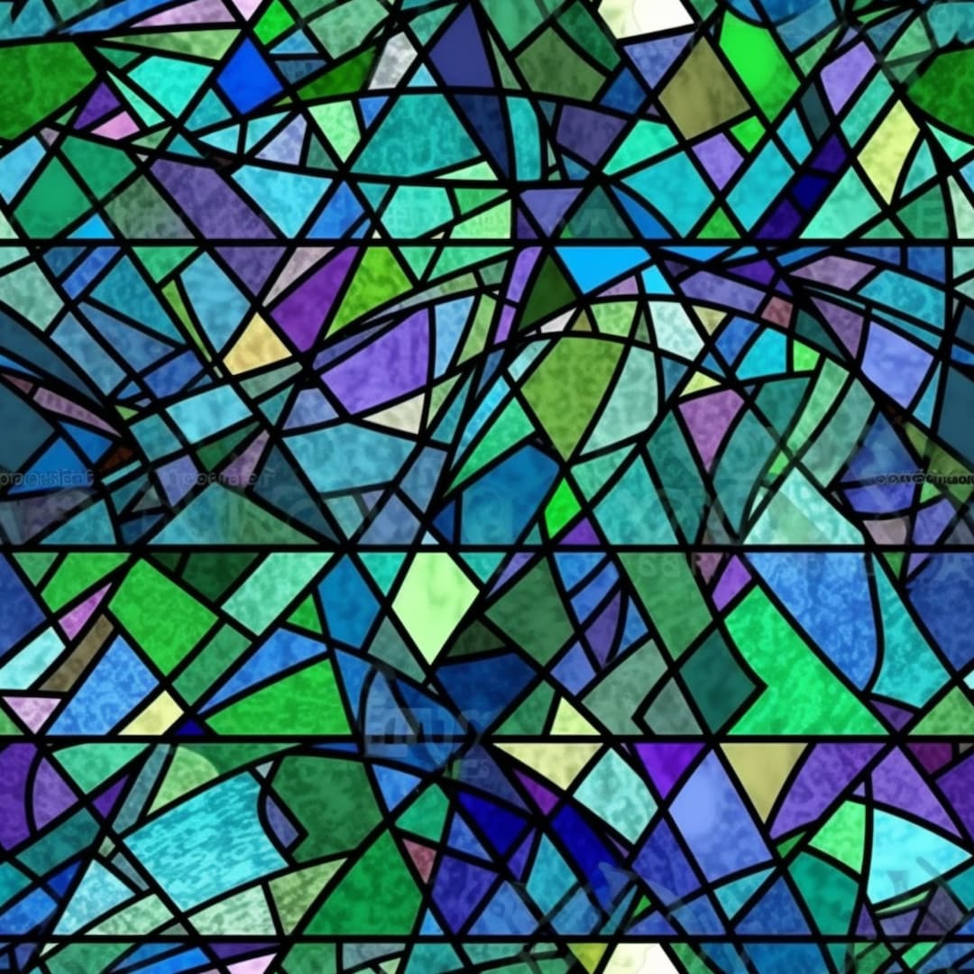 Digital Download Repeatable Pattern Stained Glass Triangles - Etsy