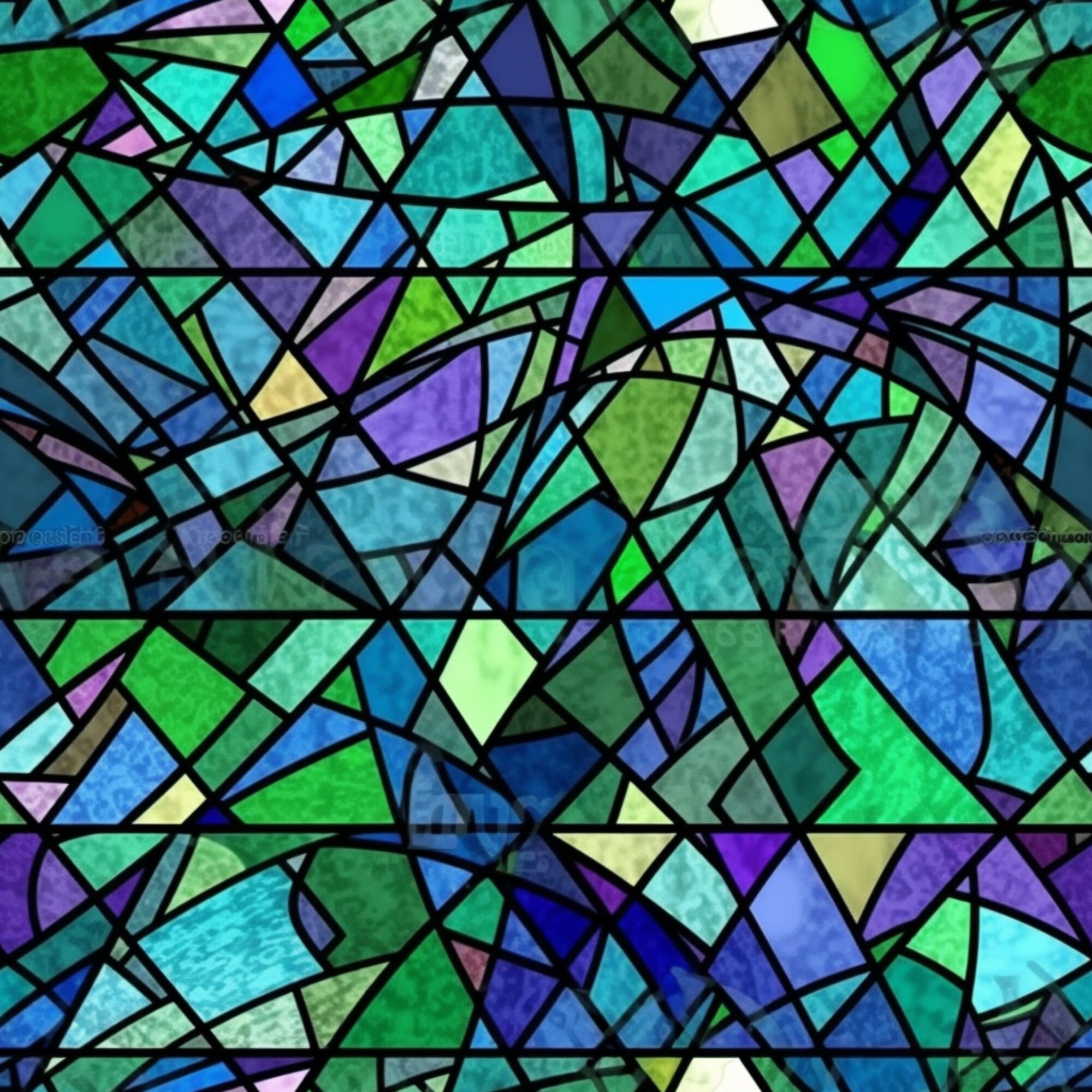 Digital Download Repeatable Pattern Stained Glass Triangles - Etsy