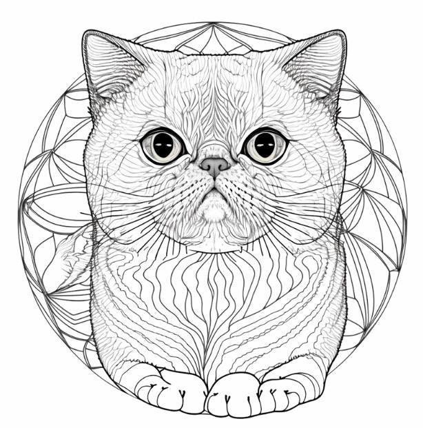 Mandala Cat Dreams - the BIG Cat Coloring Book for Children and Adults ...
