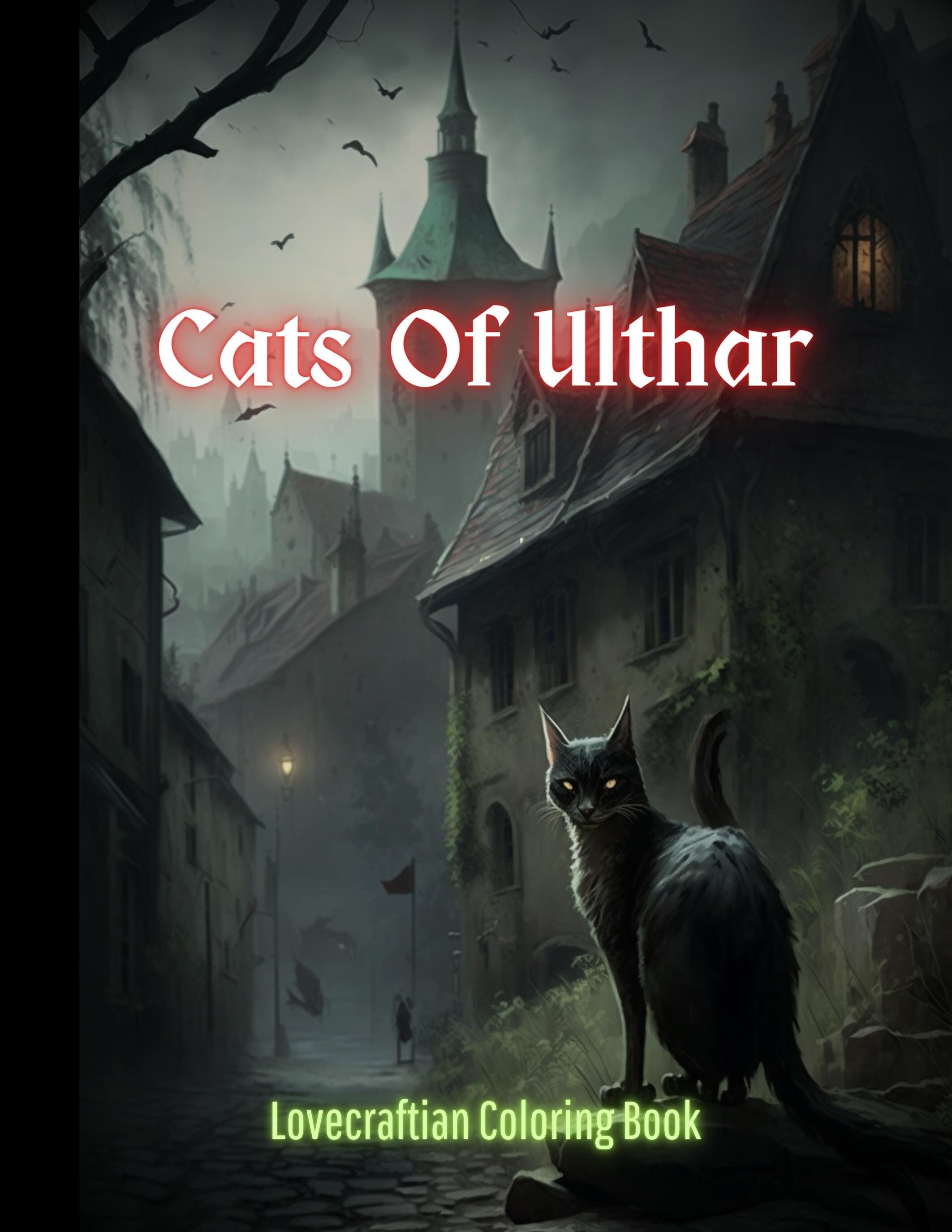 Cats of Ulthar - A Lovecraft Coloring Book (30 Drawings) _ Instant ...