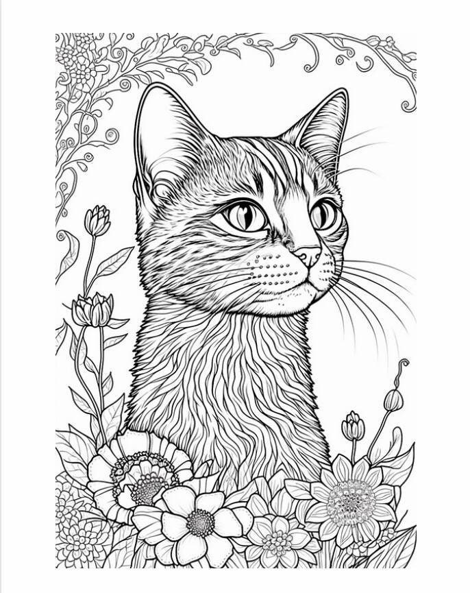 Mandala Cat Dreams - the BIG Cat Coloring Book for Children and Adults ...