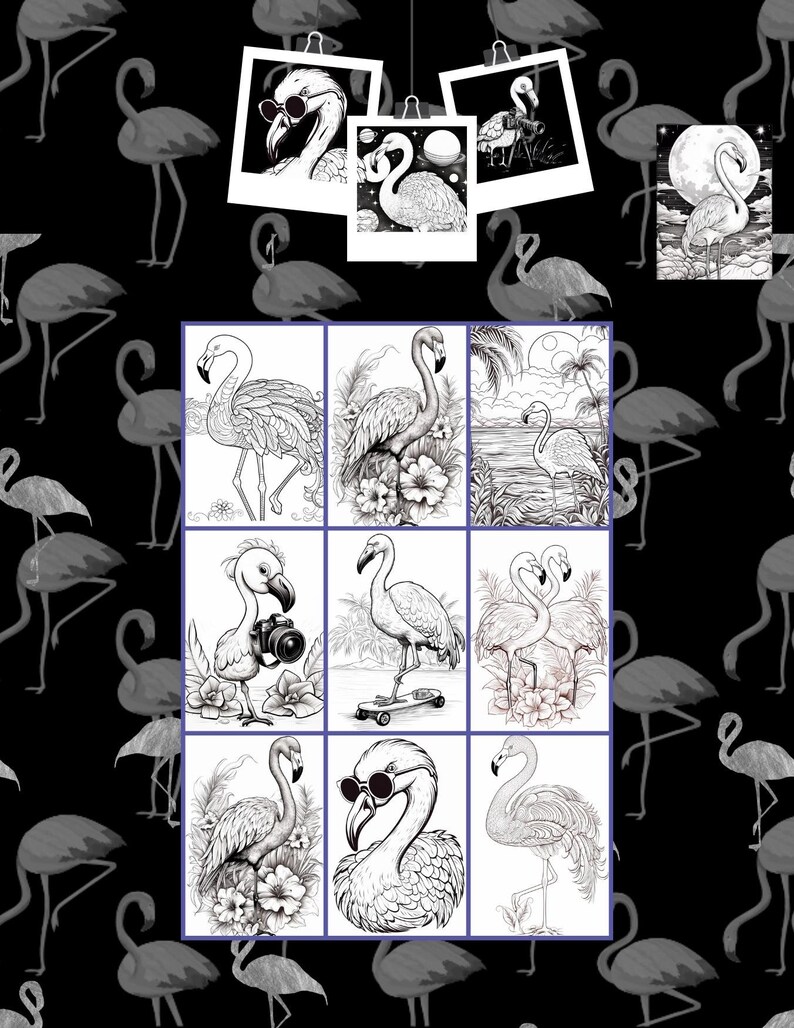 Flamingo (your Stress Away) - Coloring Book _ 40+ Flamazing Coloring ...