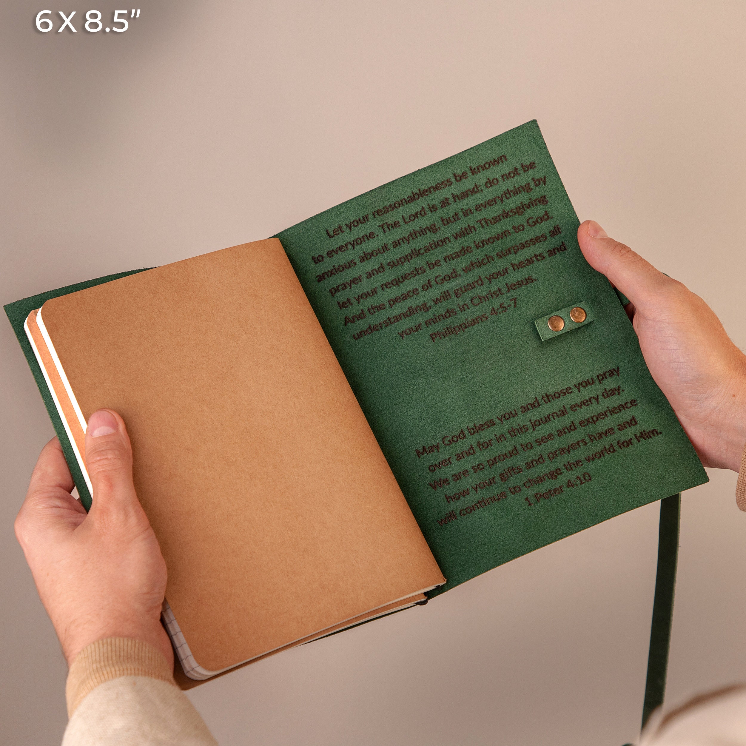 Refillable Notebook With Cross and Personalized Leather Cover, Gift for ...