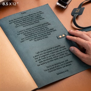 Personalized Confirmation Gift A4 Leather Journal, Christian ...