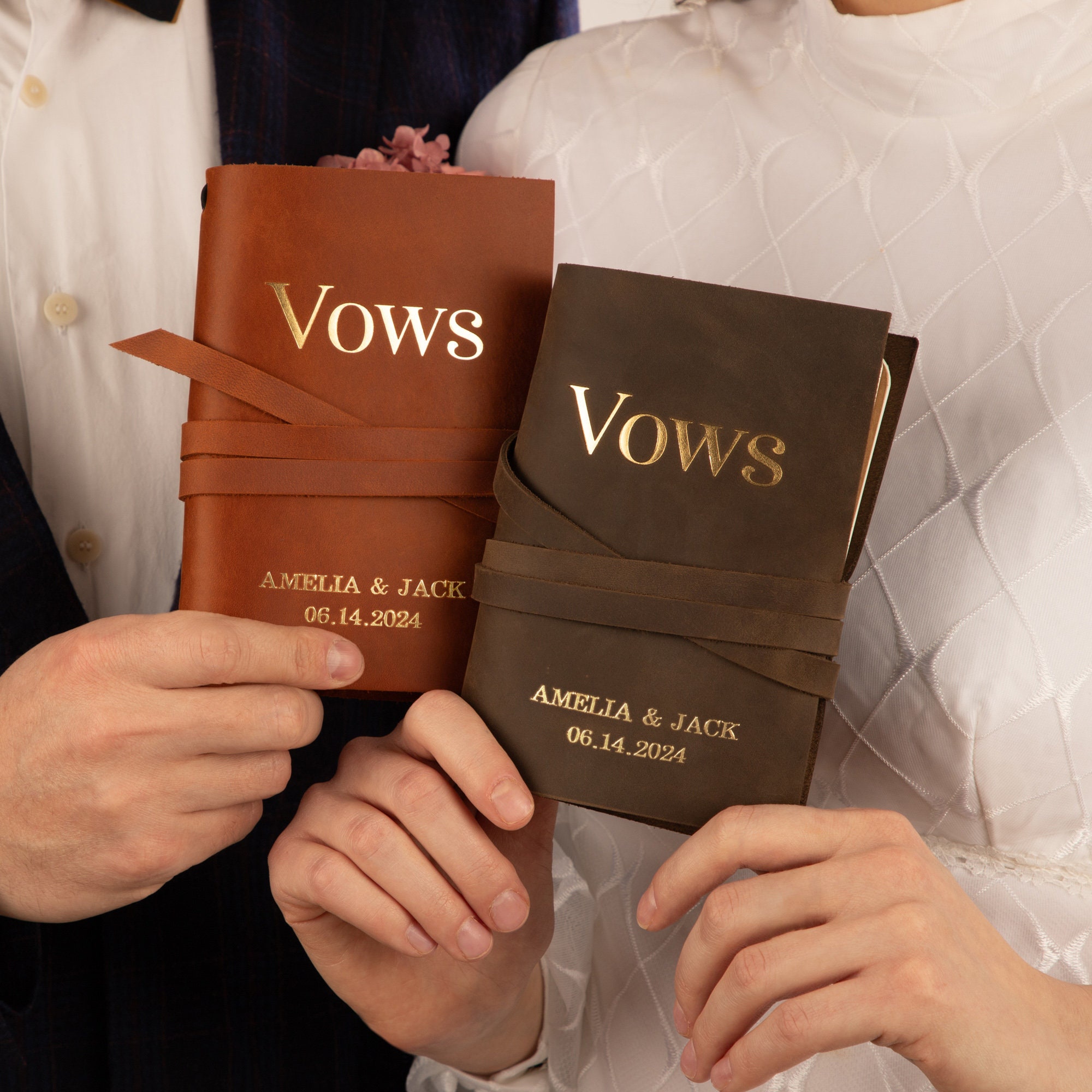 His Vows or Her Vows Books Personalized With Stamped Name And/or Date ...