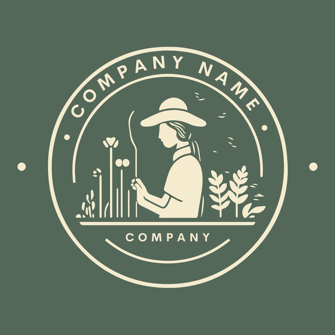 Gardening Logo Template | Gardening Logo, Editable | Elegant Logo ...