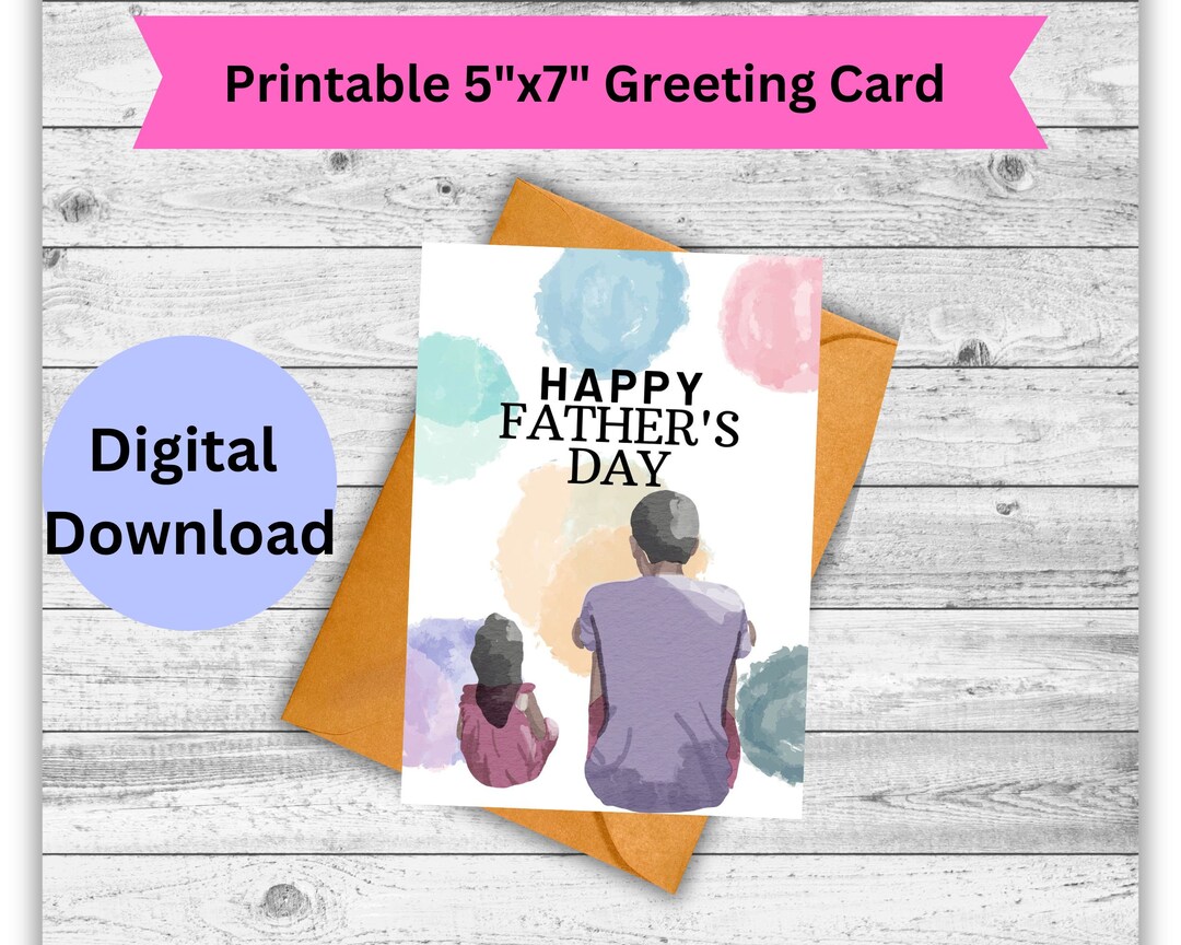 Foldable Fathers Day Cards Printable T Dad Printable Fathers Day
