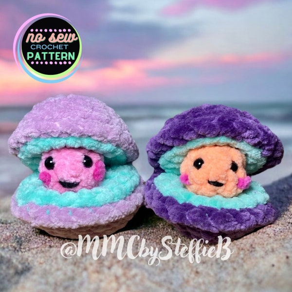 Crochet Clam - Etsy