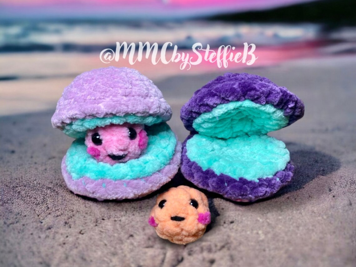 NO SEW Mini Clam Crochet Pattern - Etsy