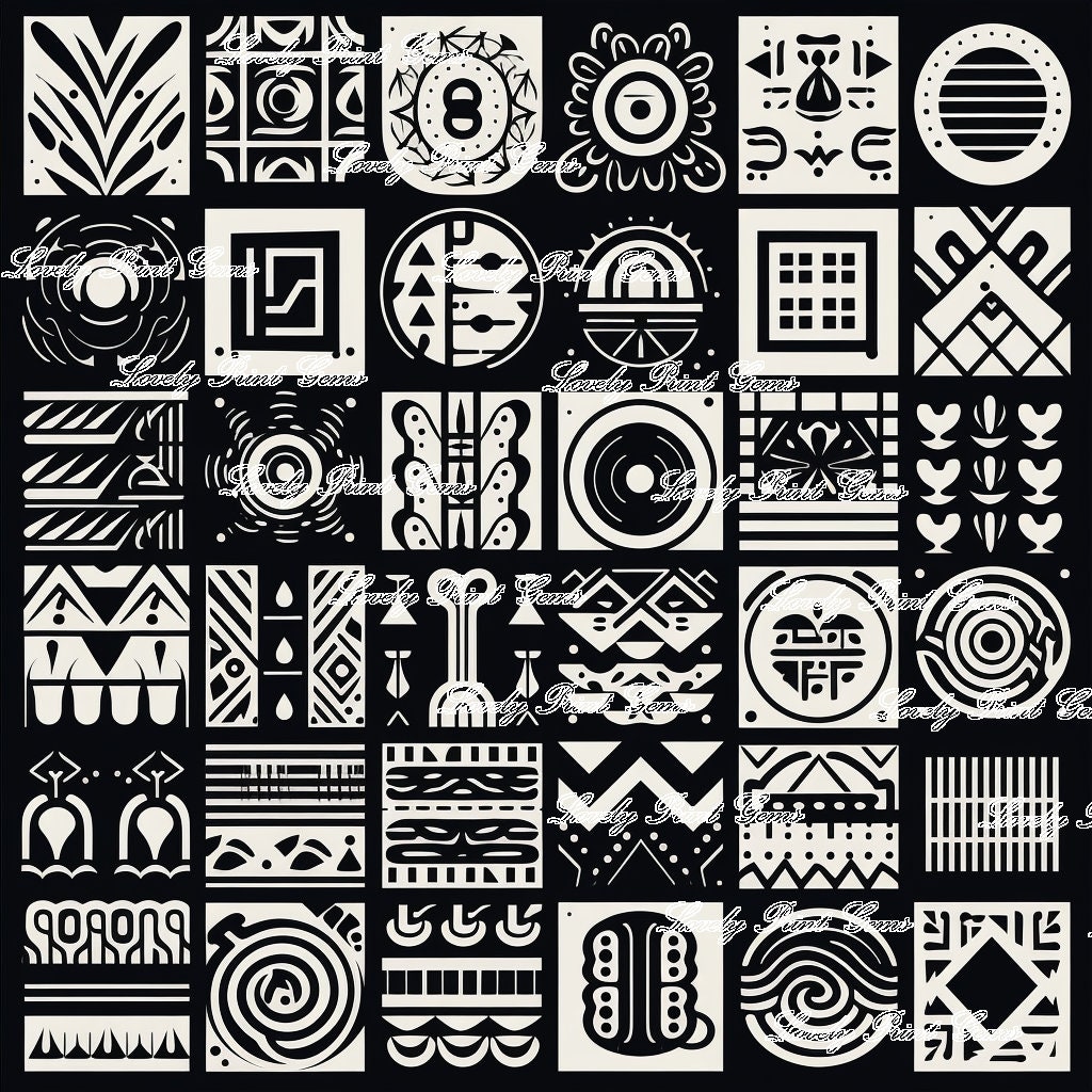 Pixel Perfect: Black & White Pattern Grids for Every - Etsy