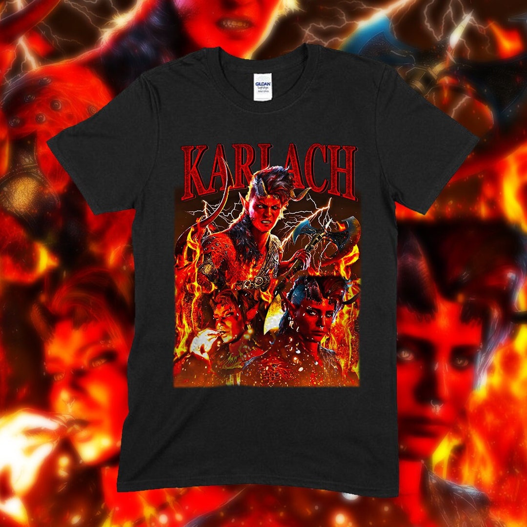 Karlach Baldur's Gate 3 T Shirt Karlach Vintage T-shirt Baldur's Gate ...