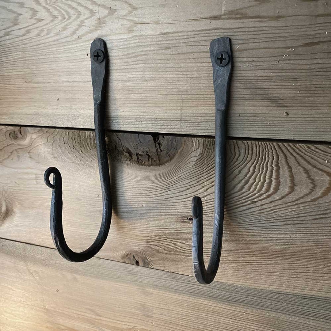 5 Inch Hand Forged Iron Hook - Etsy