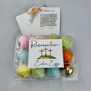 Resurrection Eggs: Easter Story Set With Scripture Cards - Etsy
