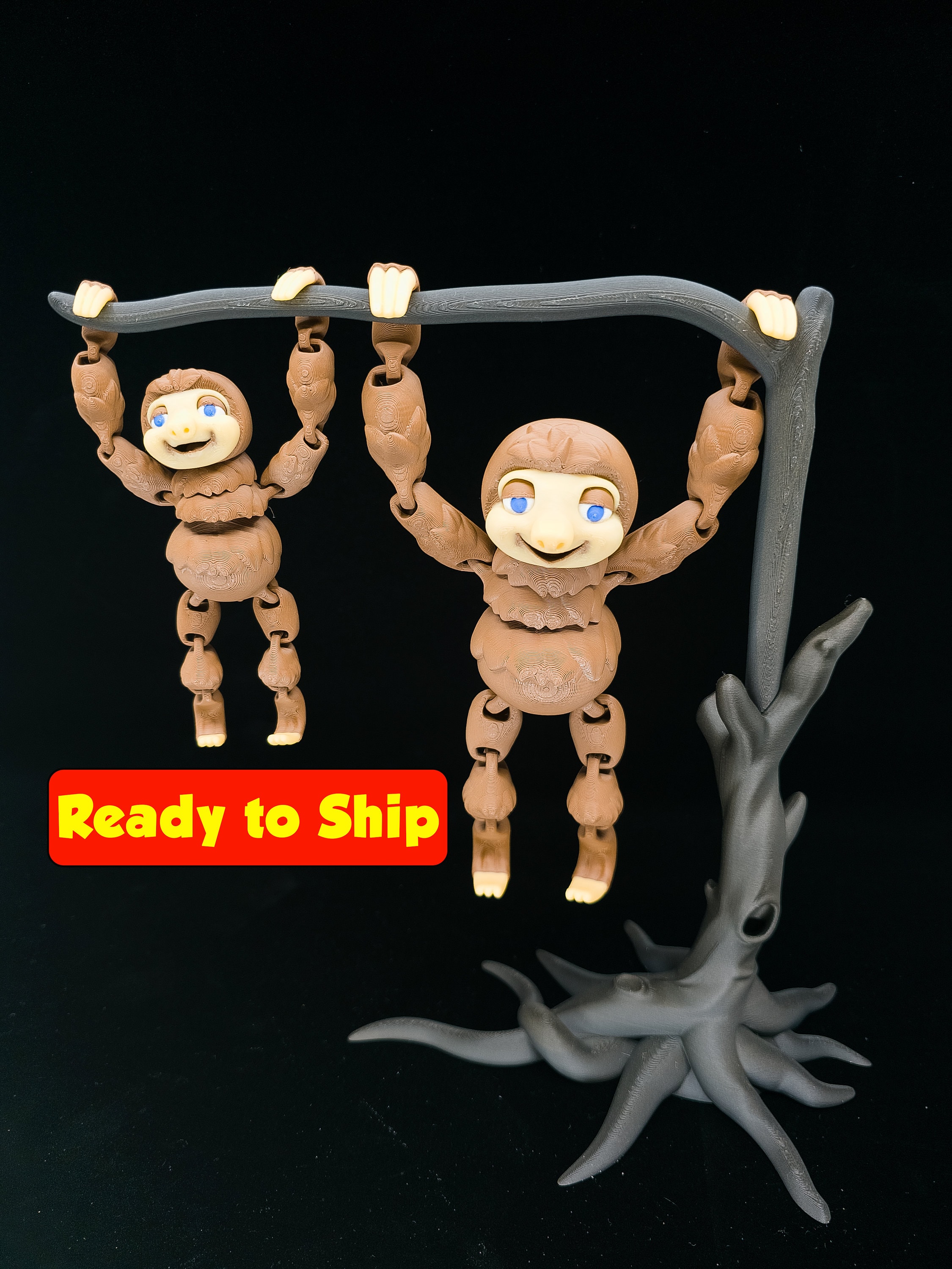 3D Printed Sloth Articulated Customizable Home Decor & - Etsy