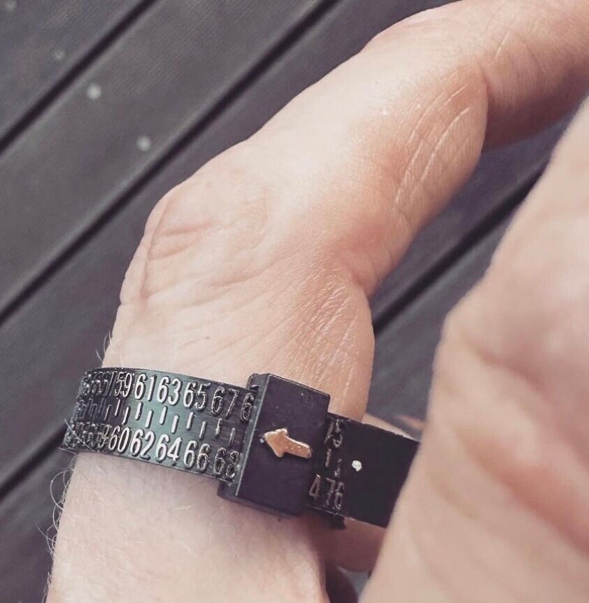 Ring Tape Measure Handy Ring Sizer Measuring Finger Ring Sizer Us ...