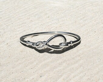 Infinity Sterling Silver Cuff Bracelet - Etsy