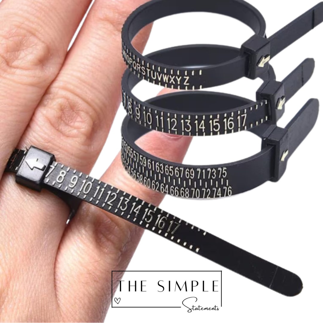 Ring Tape Measure Handy Ring Sizer Measuring Finger Ring Sizer Us ...