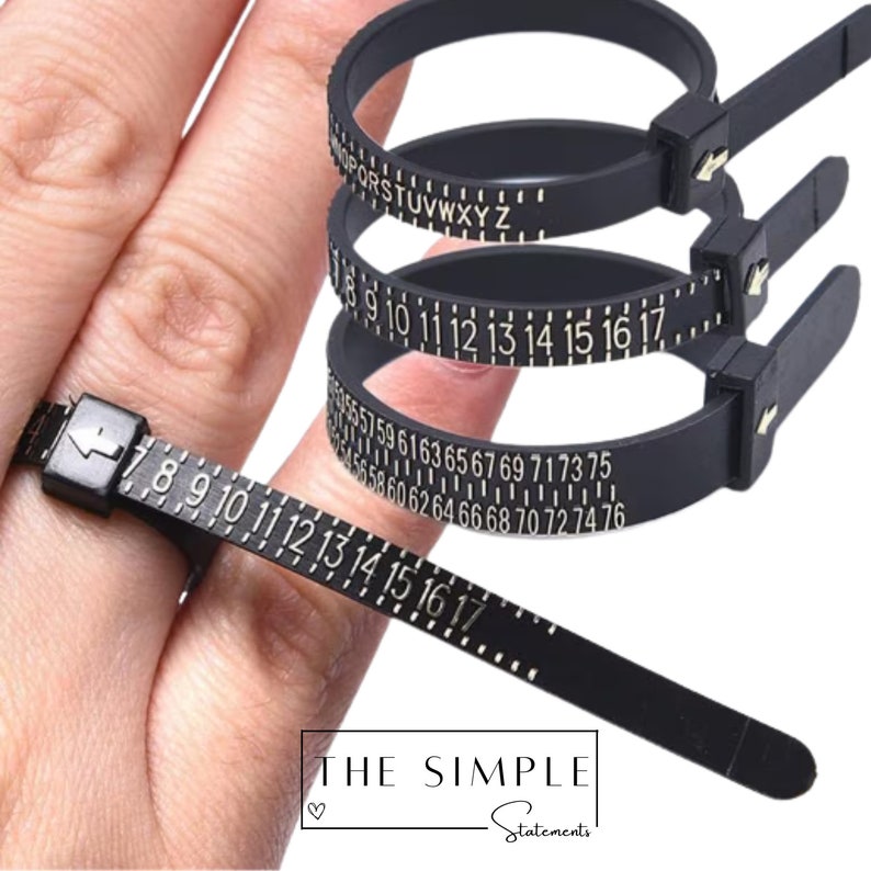 Ring Tape Measure Handy Ring Sizer Measuring Finger Ring Sizer Us ...
