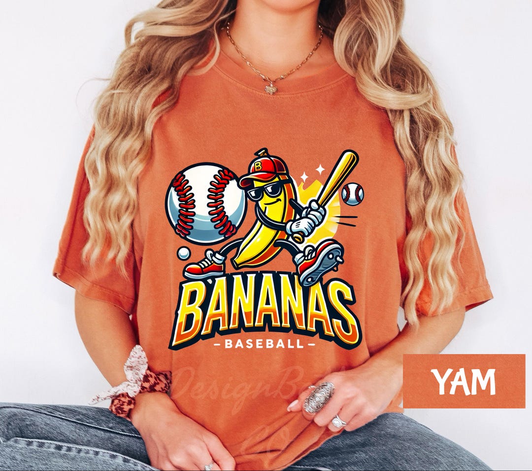 Savannah Bananas Baseball Comfort Colors Shirt, Funny Banana Baseball ...