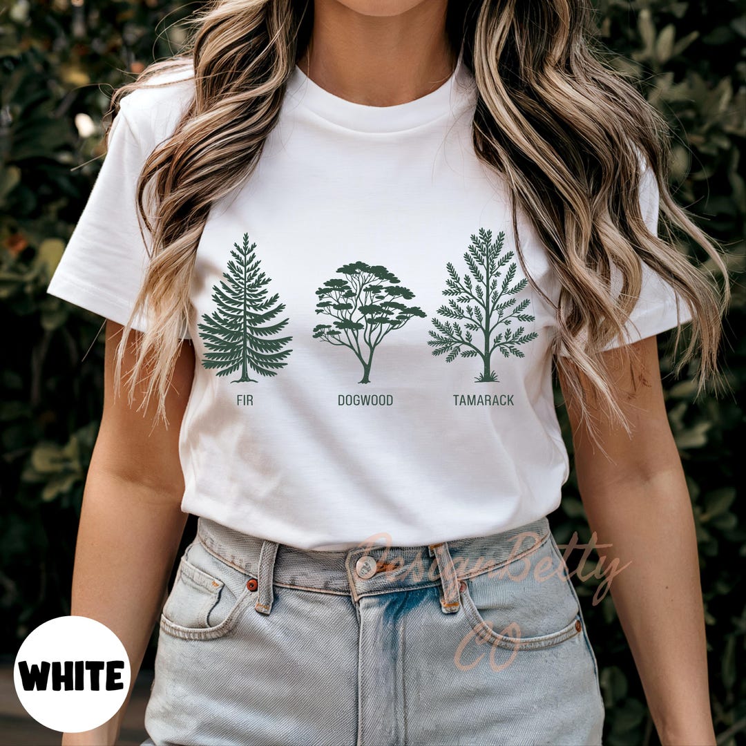 FDT Tree Shirt, Fir Dogwood Tamarack Tee, Subtle Anti Trump Nature T ...