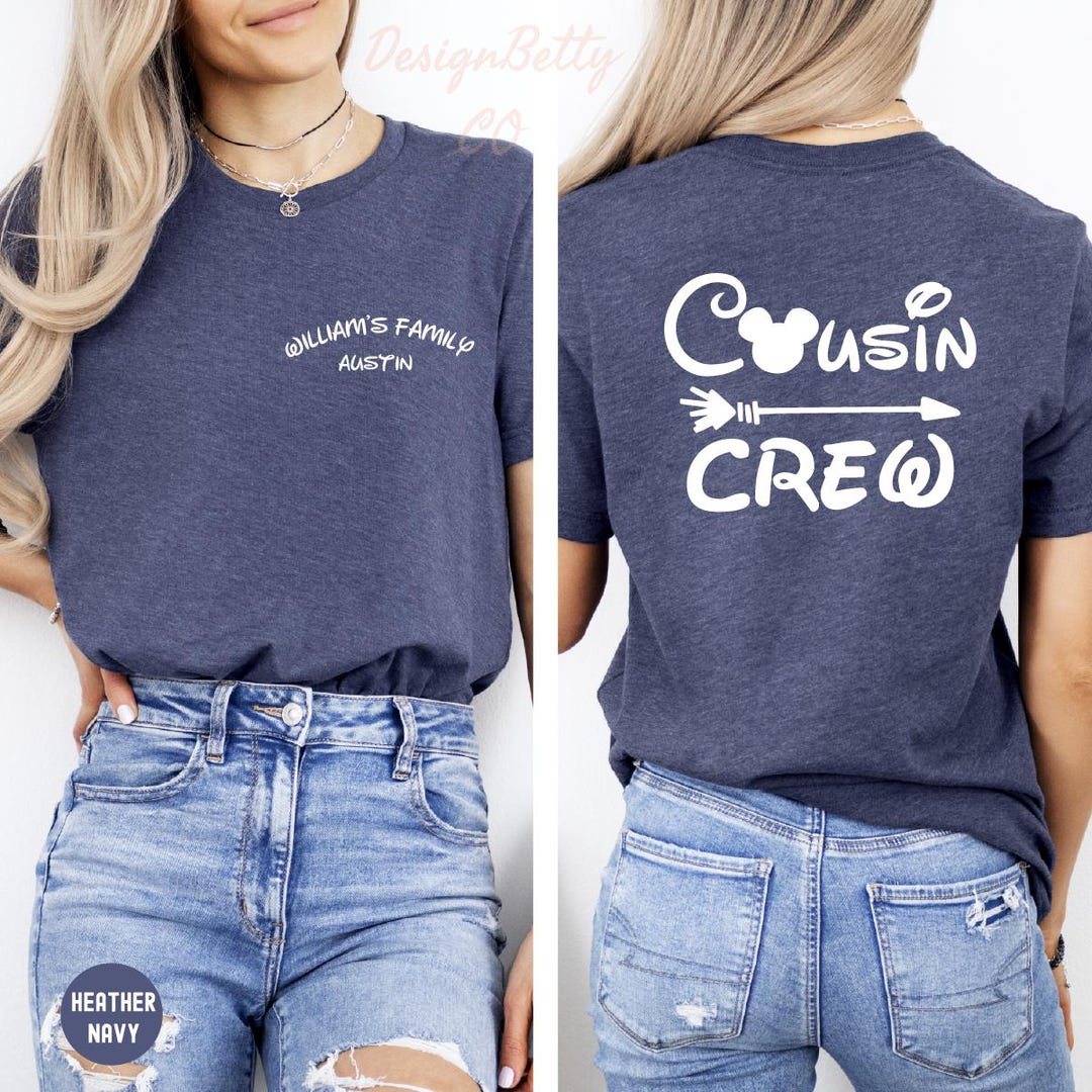 Disney Cousin Crew Shirt, Custom Cousin Shirt, Cousin Squad Tee, Custom ...